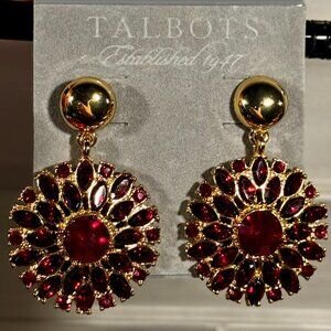 Talbots | Jewelry | Talbots Red Holiday Starburst Post Earrings | Poshmark